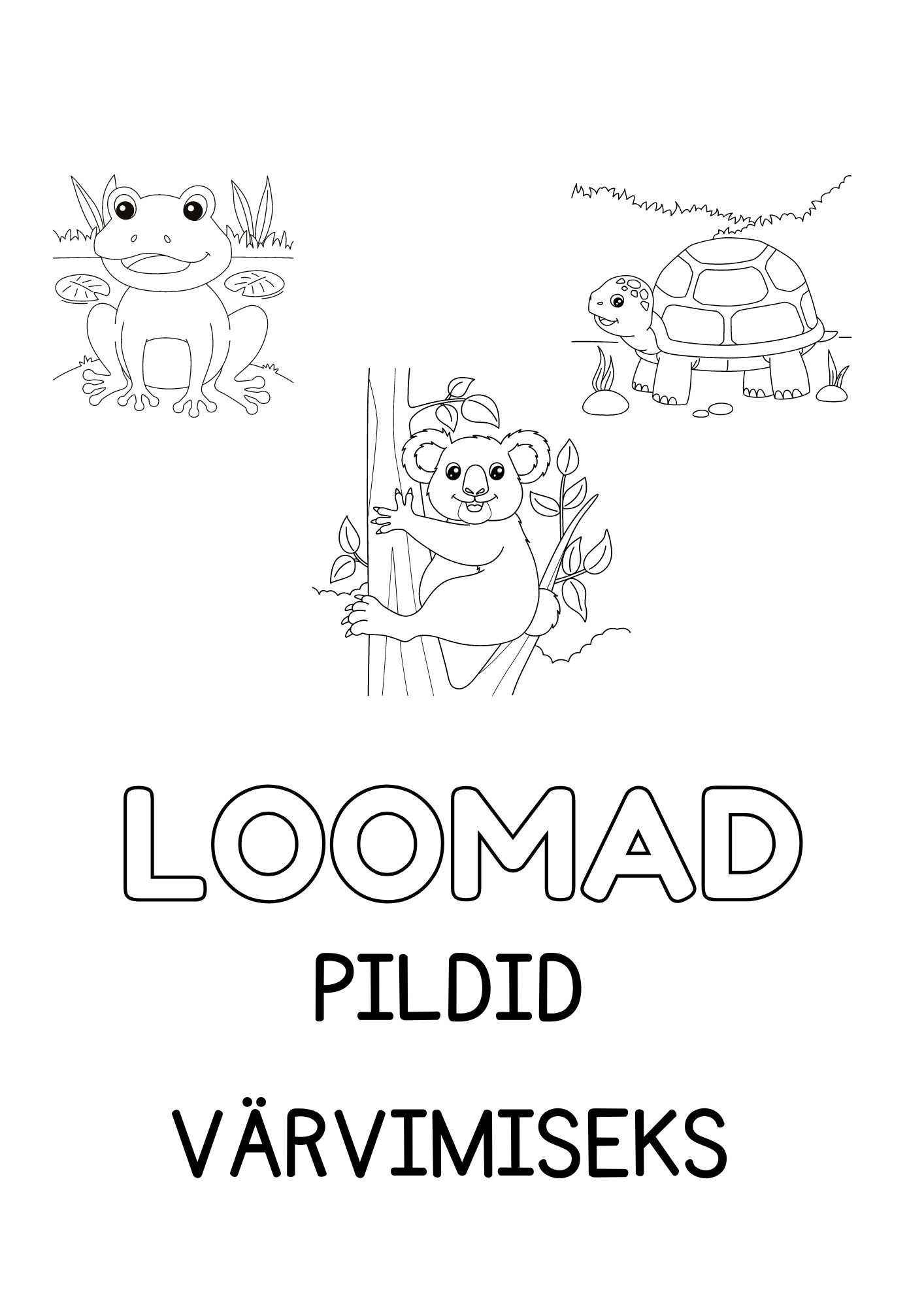 Värvimislehed loomadega – Aktiivnetund